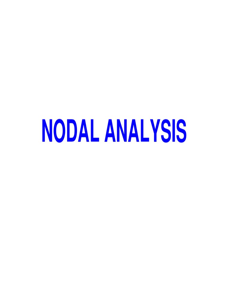 Nodal Analysis | PDF | Electrical Network | Computer Engineering
