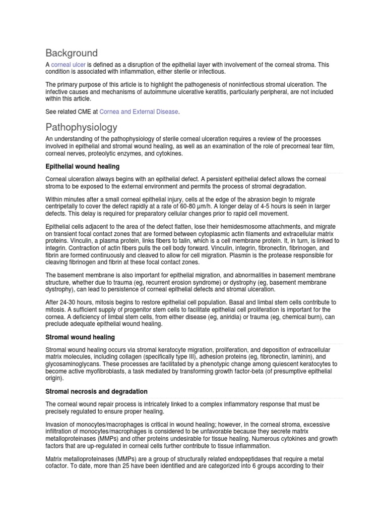 Ulkus Kornea | PDF | Wound Healing | Cornea