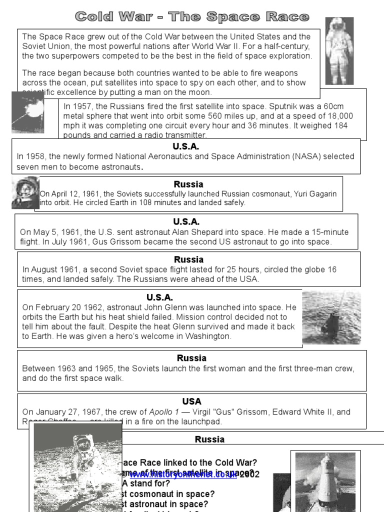 Cold War Space Race | PDF | Space Race | Astronauts