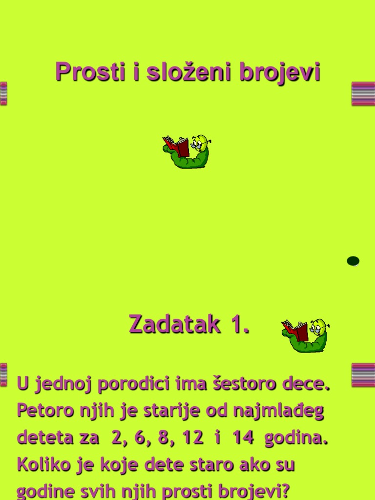 Prosti I Slozeni Brojevi | PDF