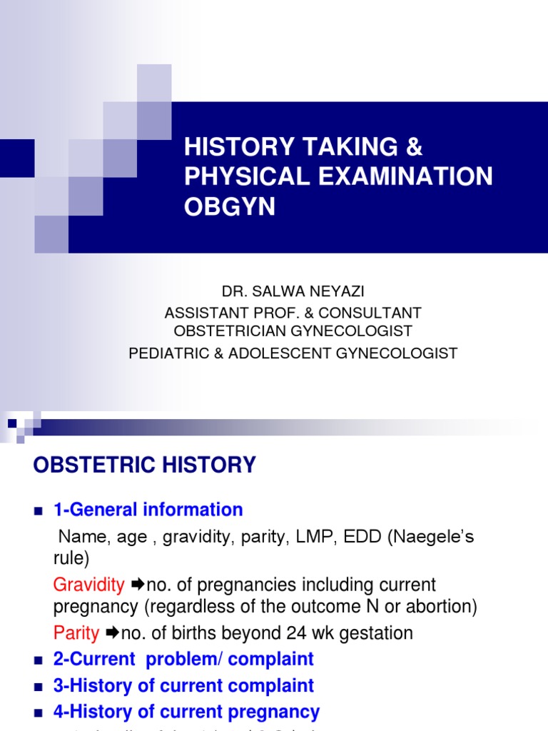 History Taking in Obgyn | Obstetrics | Pregnancy