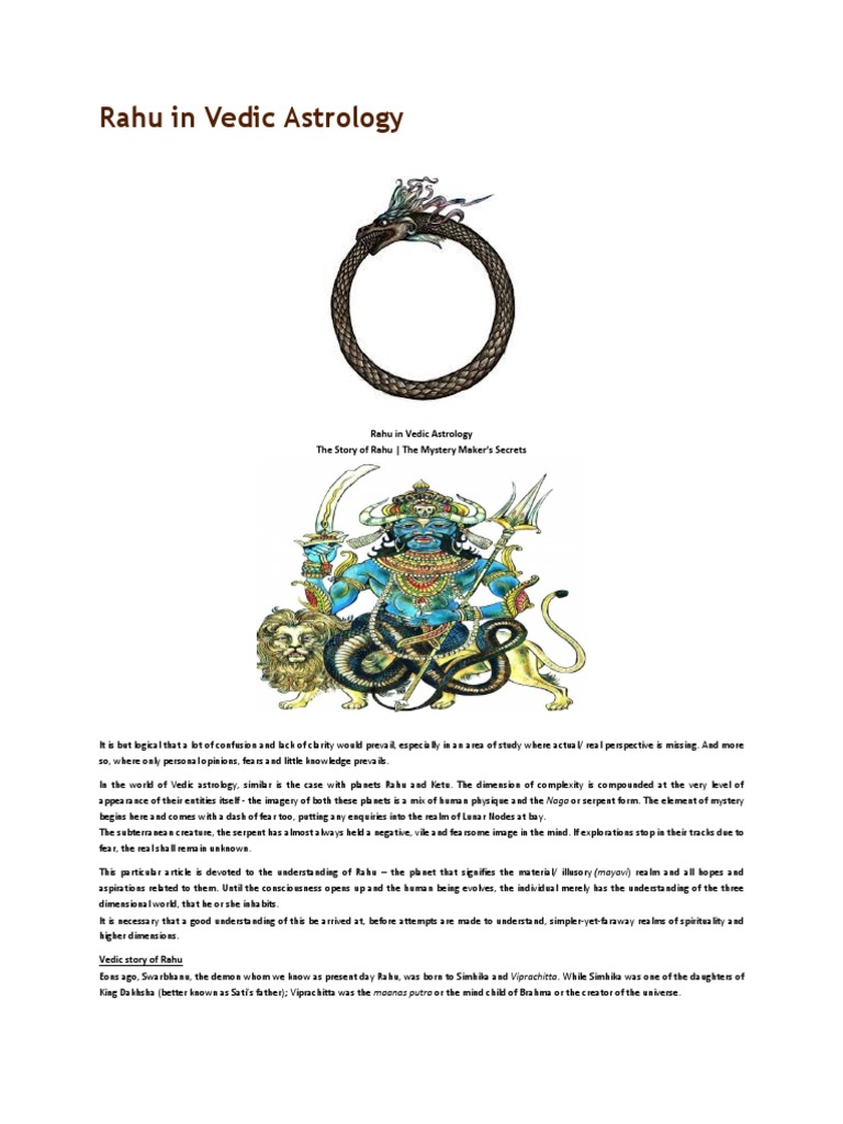 Understanding Rahu: Insights into the Mystery Planet of Vedic Astrology ...