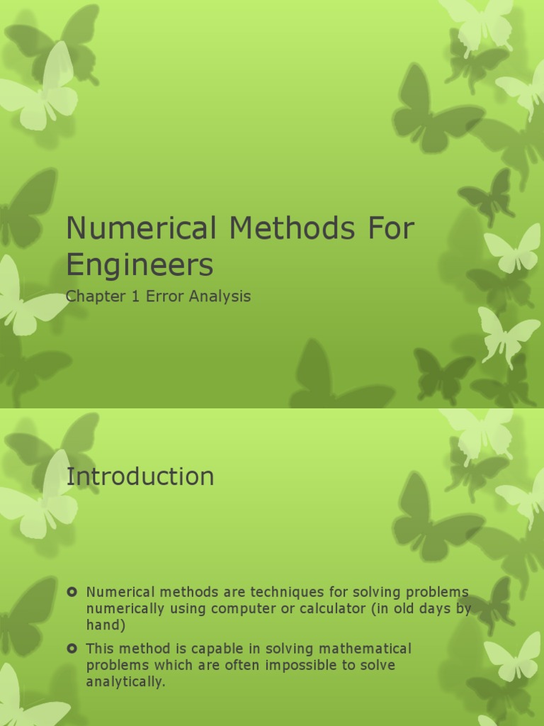 Chapter 1 Error Analysis | PDF | Accuracy And Precision | Approximation