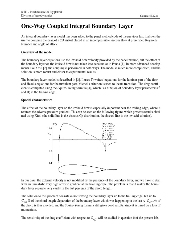 One-Way Coupled Integral One-Way Coupled Integral Boundary LayerBoundary Layer | PDF