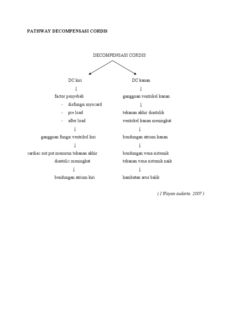 Pathway Decompensasi Cordis | PDF