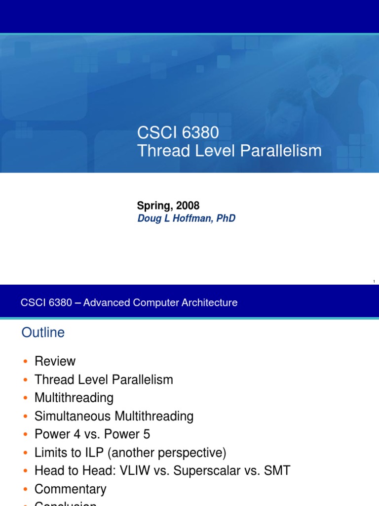 09 - Thread Level Parallelism | PDF | Thread (Computing) | Parallel Computing