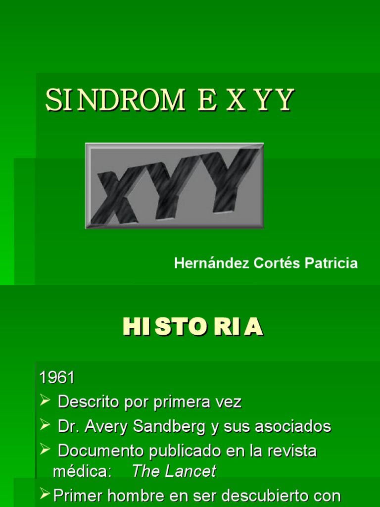 Sindrome Xyy | PDF | Genética | Enfermedades y trastornos