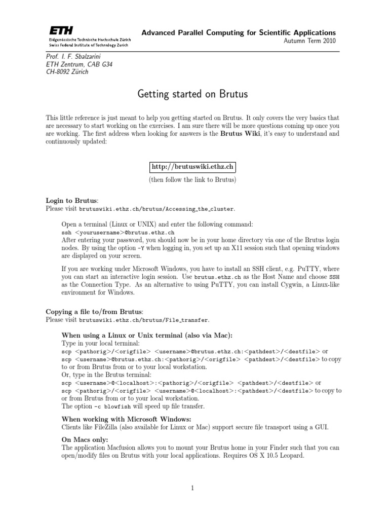 Brutus Guide | PDF | Secure Shell | Digital Technology