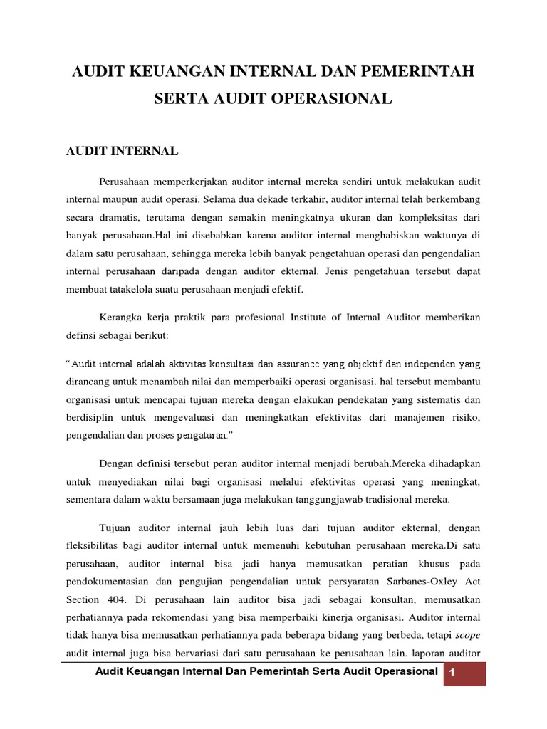 Audit Keuangan Berdasarkan Yellow Book | PDF