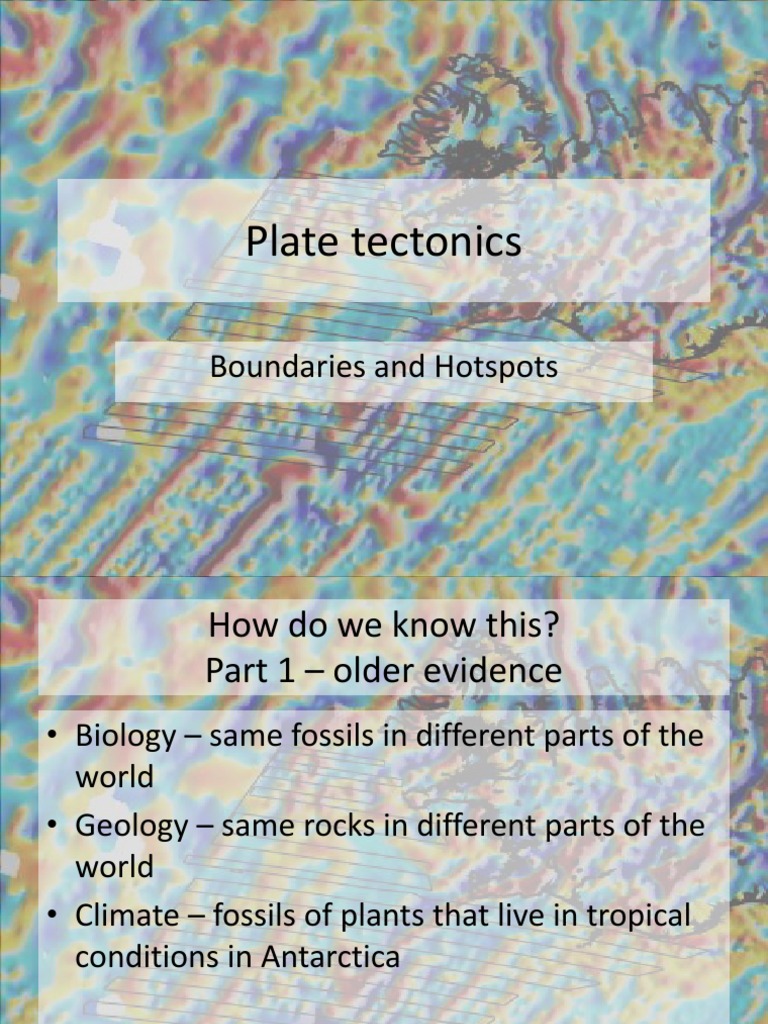 Plate Tectonics: Boundaries and Hotspots | PDF | Plate Tectonics ...