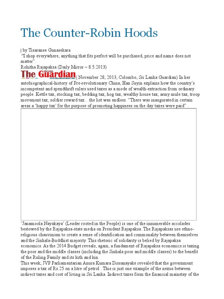 The Counter-Robin Hoods | PDF | Malnutrition | Capitalism