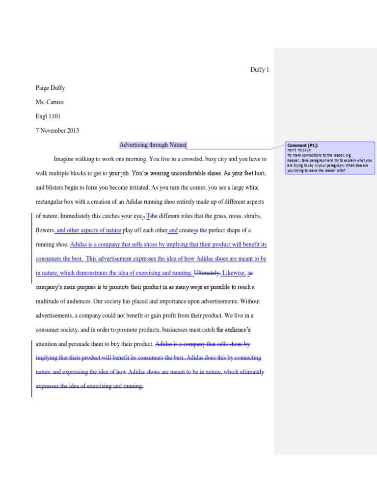Rhetorical Analysis Essay Revision | PDF | Nike | Advertising