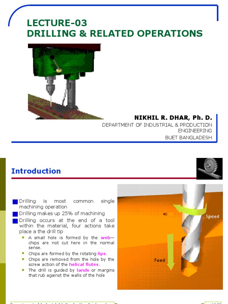 Drilling & Related Operations | PDF | Drill | Drilling