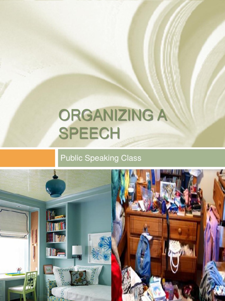 Public Speaking - Organzing A Speech | PDF | Public Speaking | Mental ...