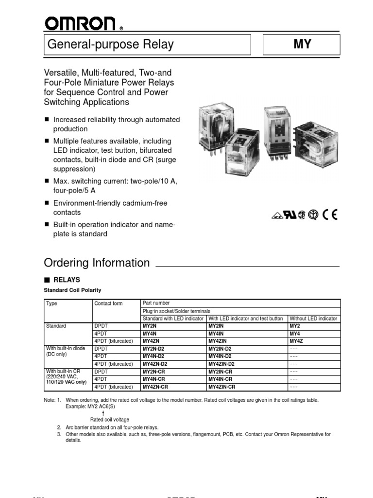 Relay My2n Omron | Relay | Electrical Connector