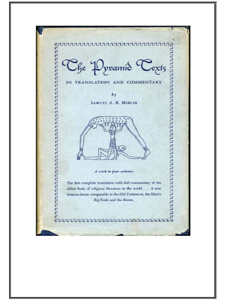 Ancient Egyptian Pyramid Texts | PDF | Osiris | Translations
