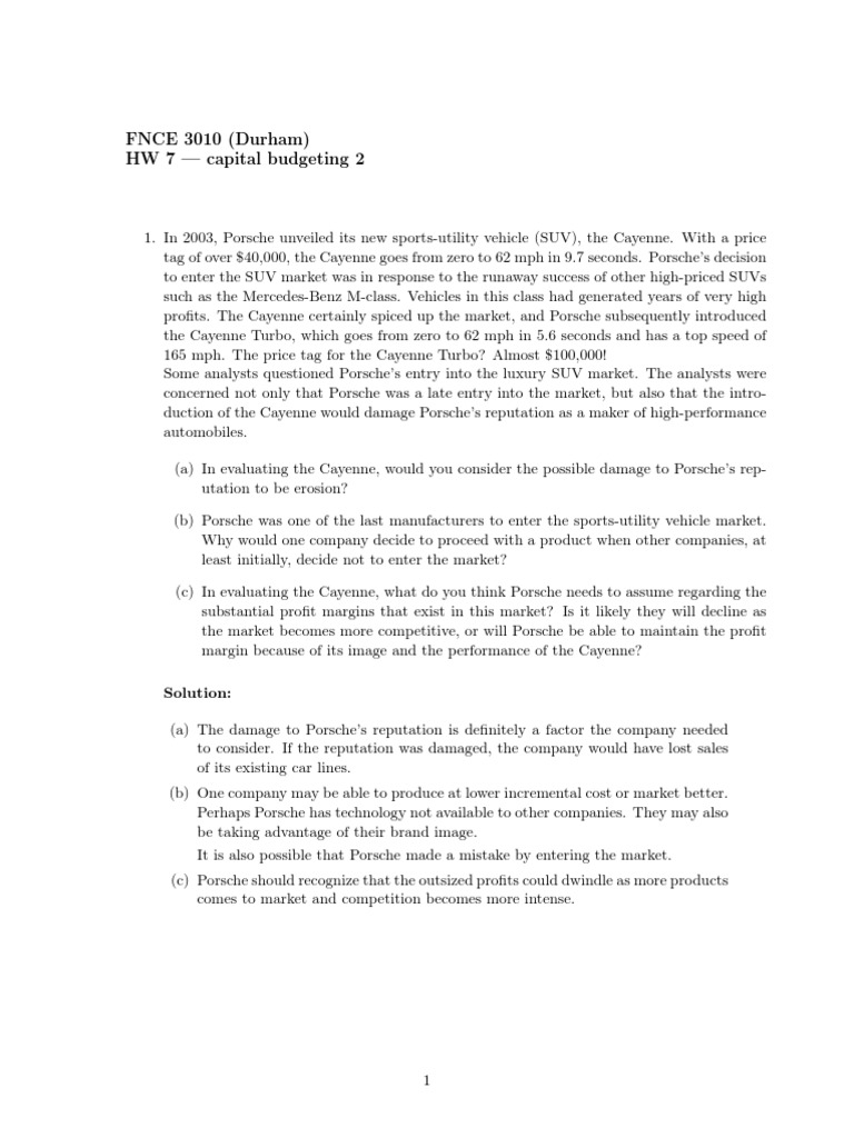 Hw07 Solution. Corporate Finance | PDF | Depreciation | Book Value