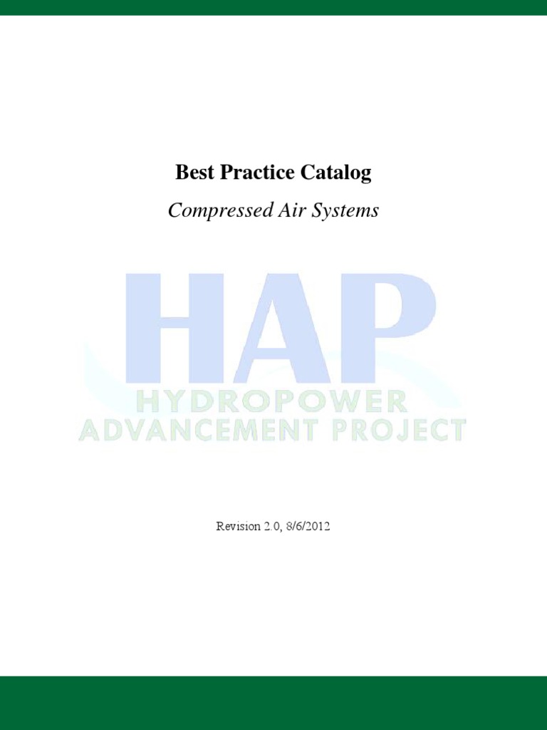 Best Practice Compressed Air PDF | PDF | Gas Compressor | Cylinder (Engine)
