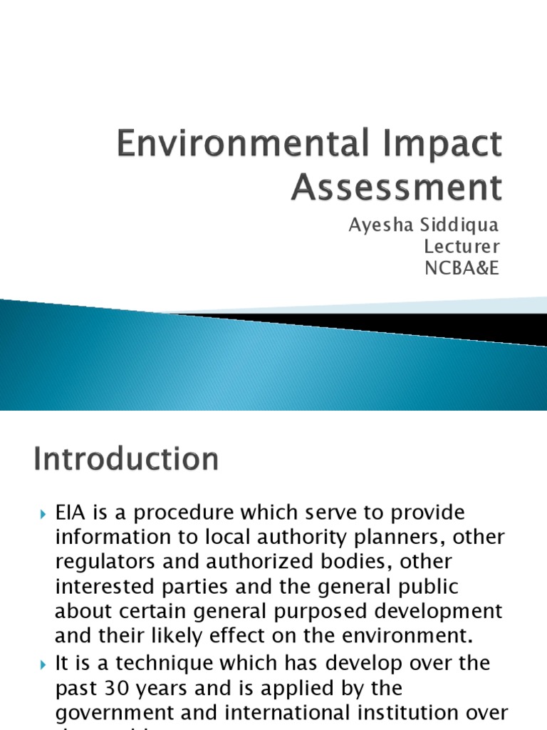 Environmental Impact Assessment | PDF | Environmental Impact Assessment ...