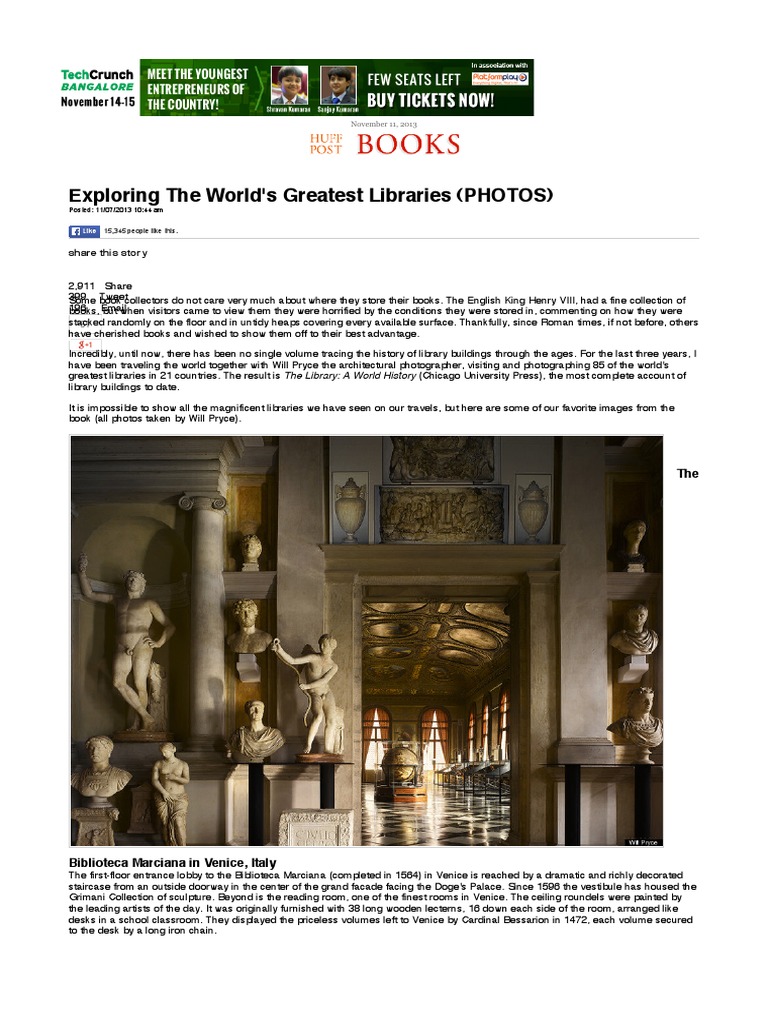 Exploring The World's Greatest Libraries (PHOTOS) - James W. P ...