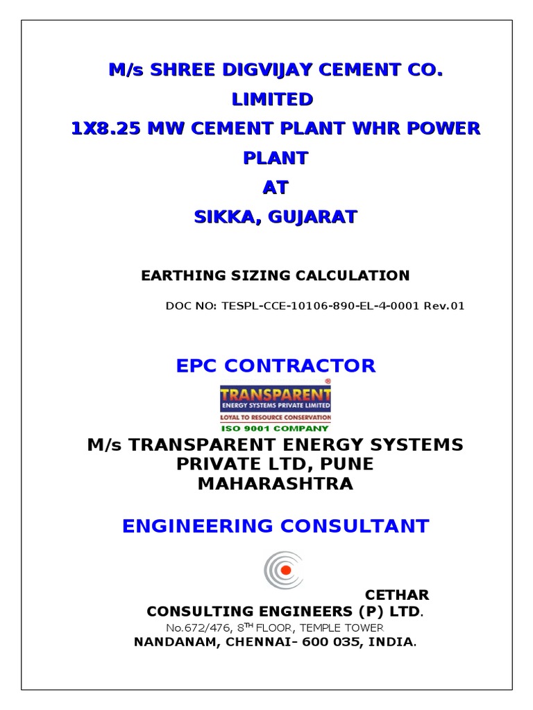 Earthing Calculation 5 | PDF | Electrical Resistivity And Conductivity ...