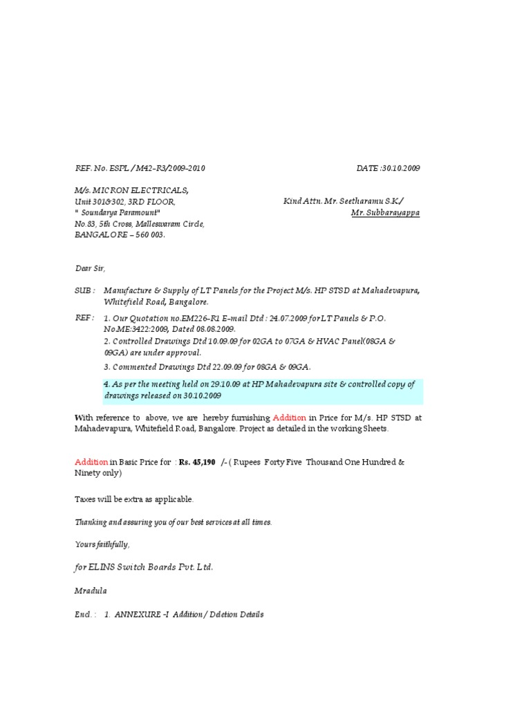 M42 HP STSD Mahadevapura, Bangalore R3 30.10.09 | PDF | Manufactured ...