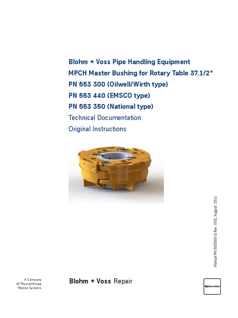 Manual MPC Manual MPCH Master BushingH Master Bushing | PDF | Wear ...