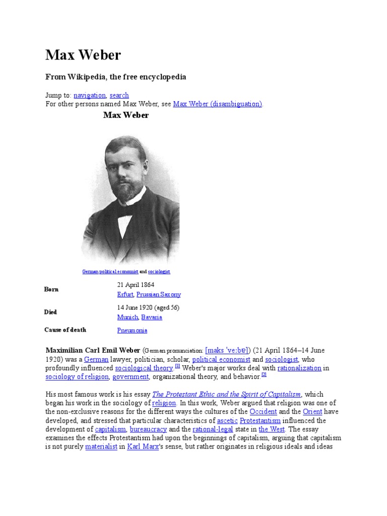 Max Weber | PDF | Max Weber | Bureaucracy