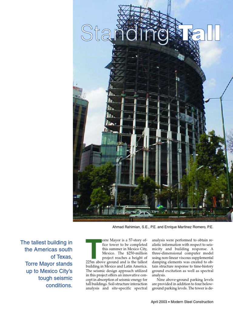 Torre Mayor | PDF | Deep Foundation | Framing (Construction)