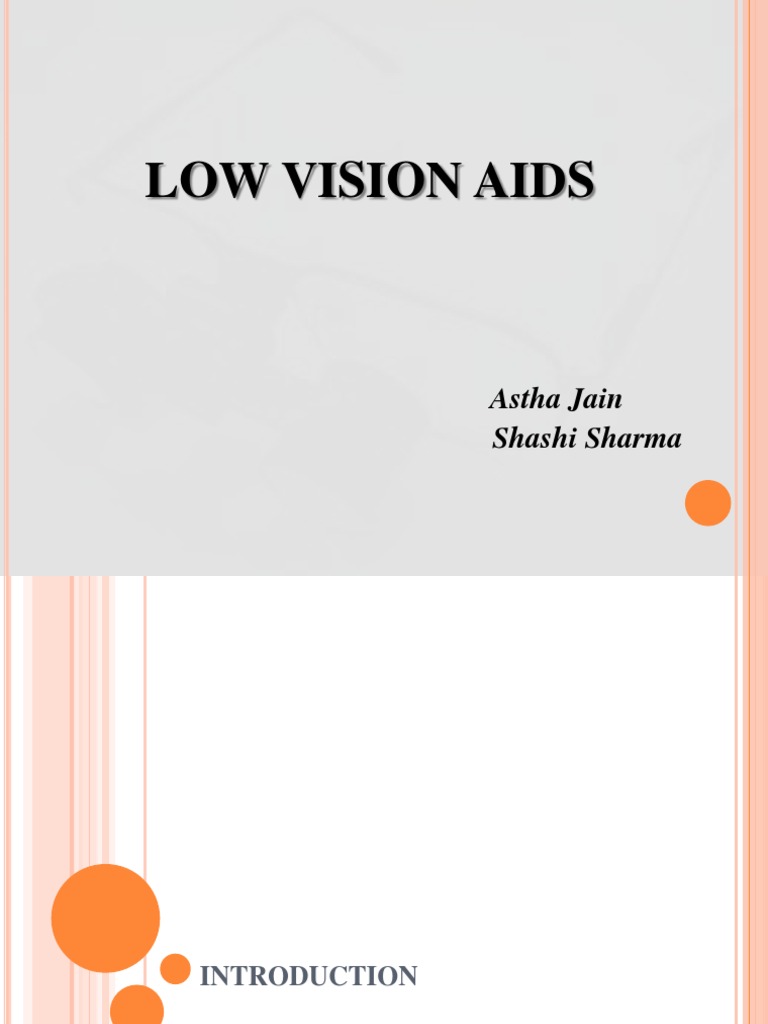 Low Vision - Assistive Devices | PDF | Visual Impairment | Lens (Optics)