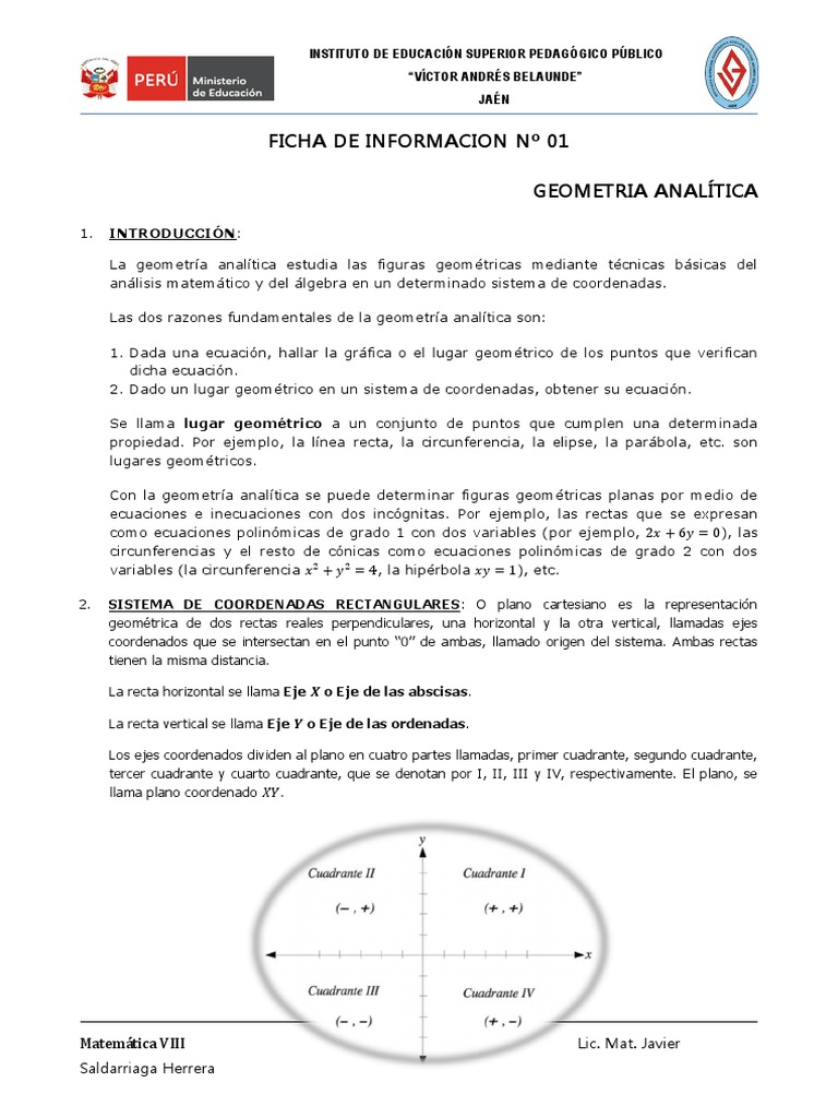 Geometría Analítica | PDF | Elipse | Circulo
