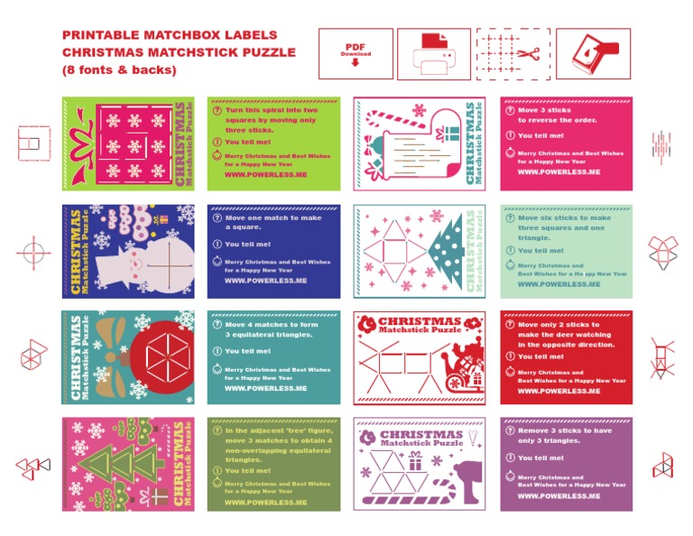 Printable Matchbox Labels | PDF | Home & Garden
