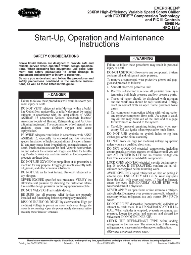 23xrv 3ss | PDF | Gas Compressor | Valve