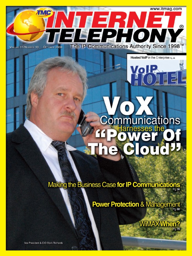 Internet Telephony Magazine, Vol. 11, Issue 10, October 2008 | PDF ...
