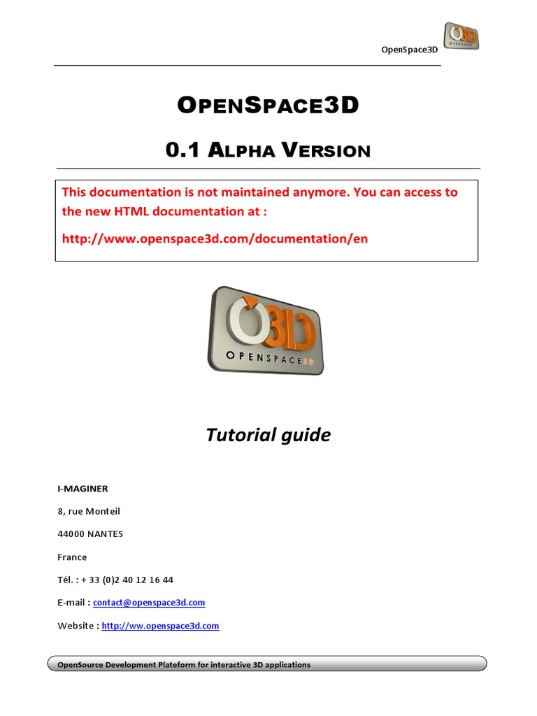 Guide OpenSpace3D en | PDF | 3 D Computer Graphics | File Transfer Protocol