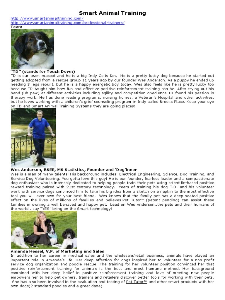 Smart Animal Training | PDF | Animal Training | Dogs