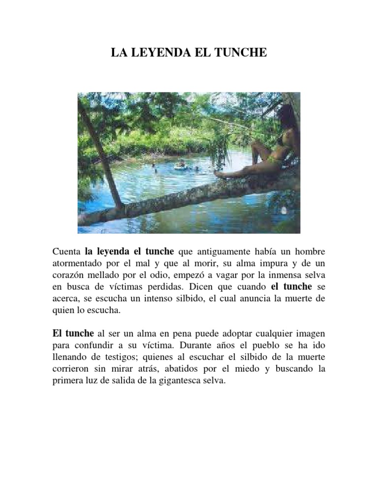 La Leyenda El Tunche | PDF