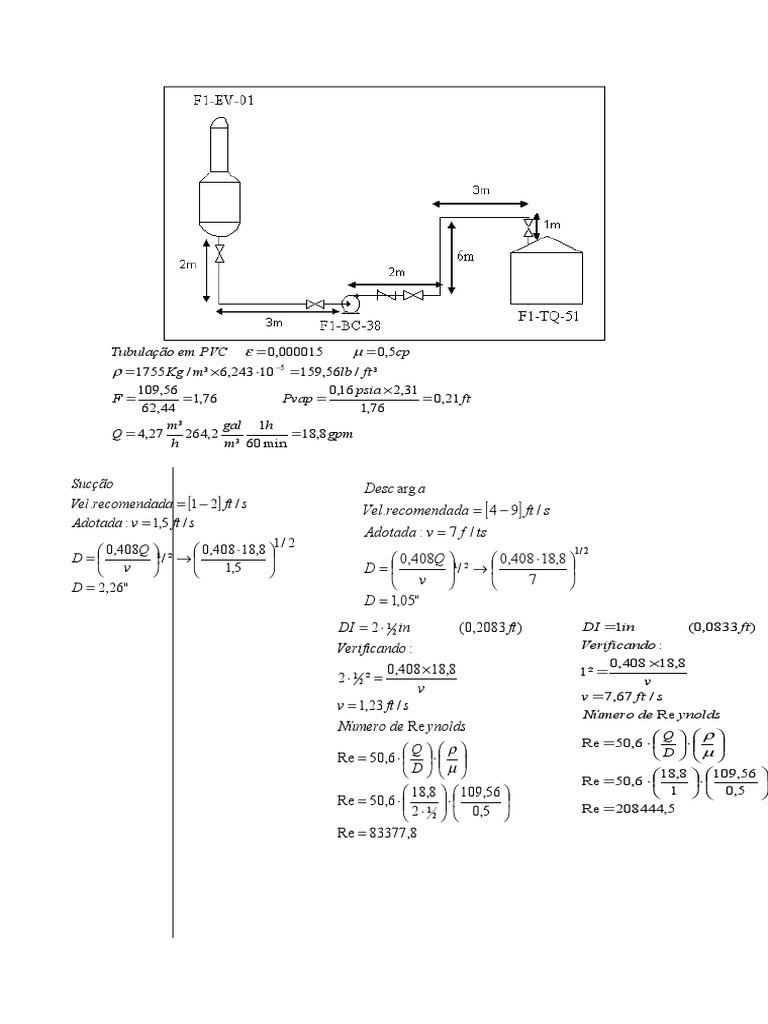 Cálculo de Bomba de Suco | PDF | Teaching Methods & Materials | Science ...