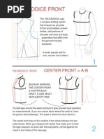 Constructing The Basic Bodice Block - Original | PDF | Measurement | Paper