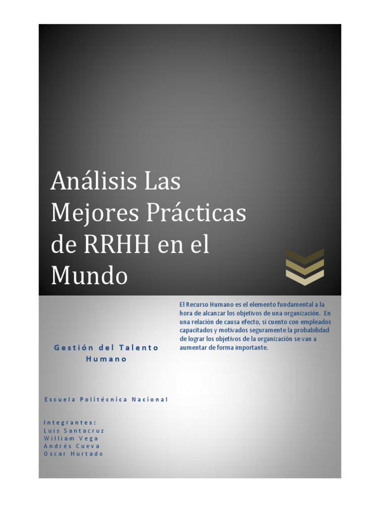 Mejores Prácticas de RRHH Globales | PDF