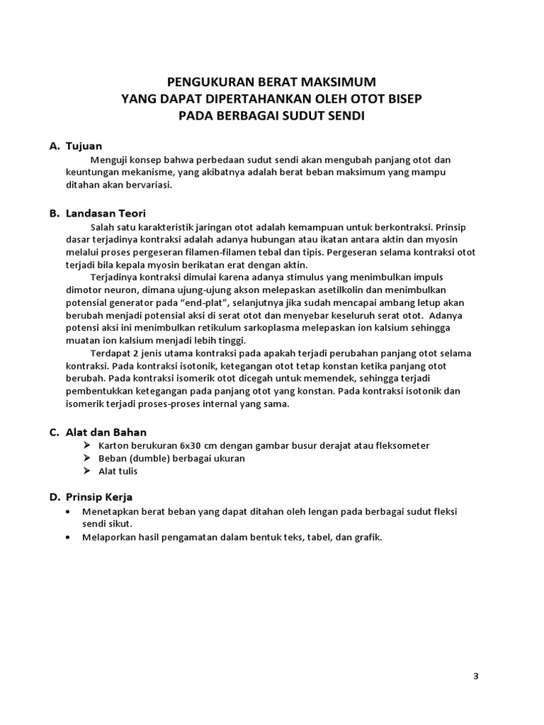 Pengukuran Berat Maksimum | PDF