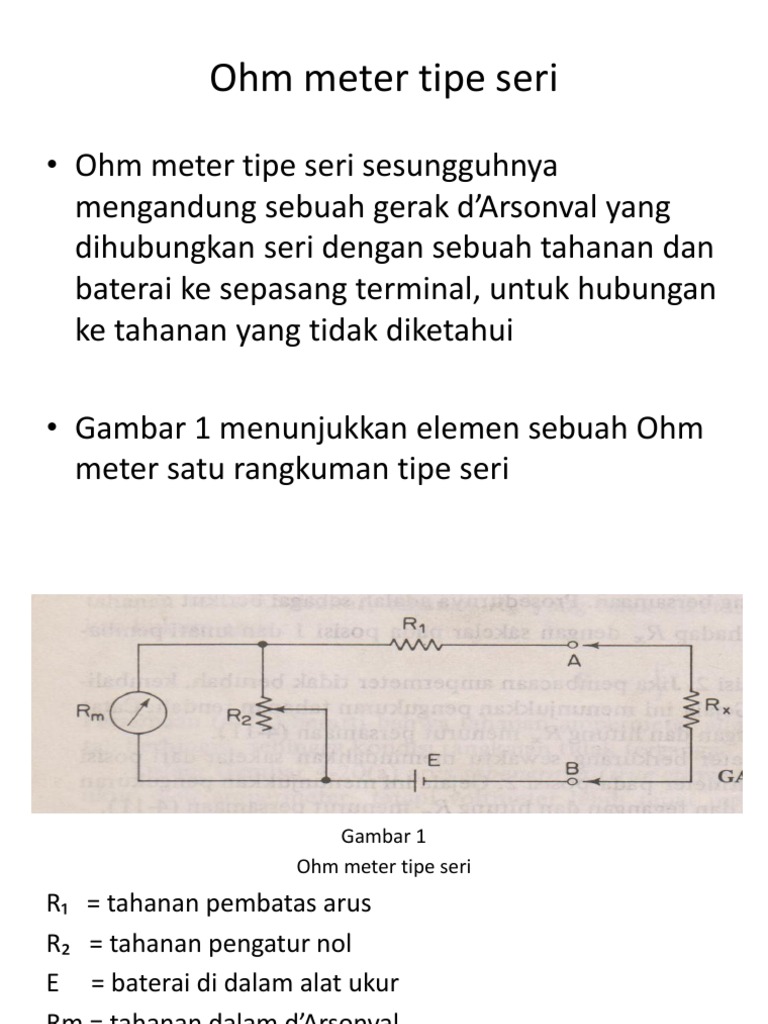 Optimasi Ohm Meter Tipe Seri dan Shunt | PDF | Sains & Matematika ...