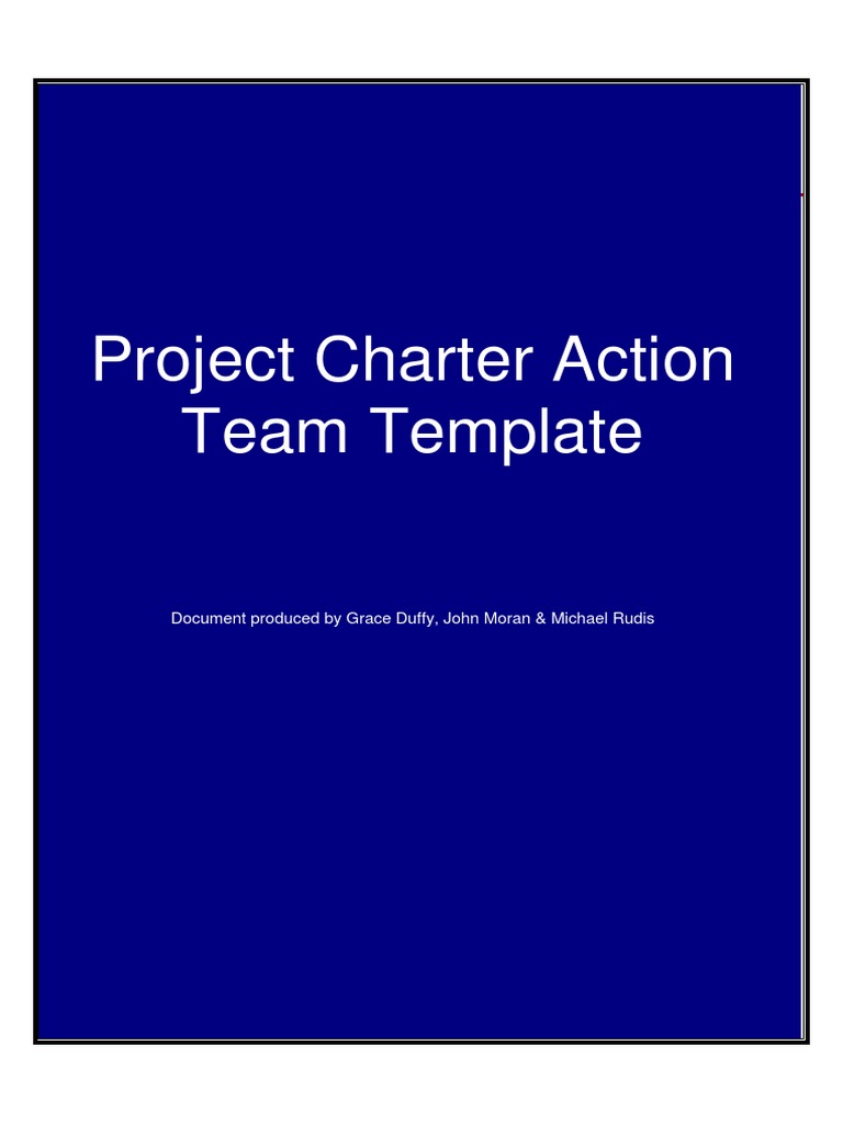 Project Charter Action Template | PDF