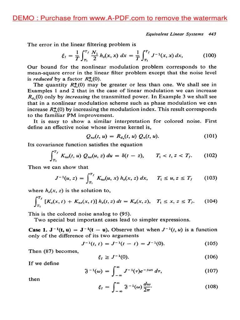 VAN TREES I Detection Estimation and Modulation Theory Part I.0013 | PDF