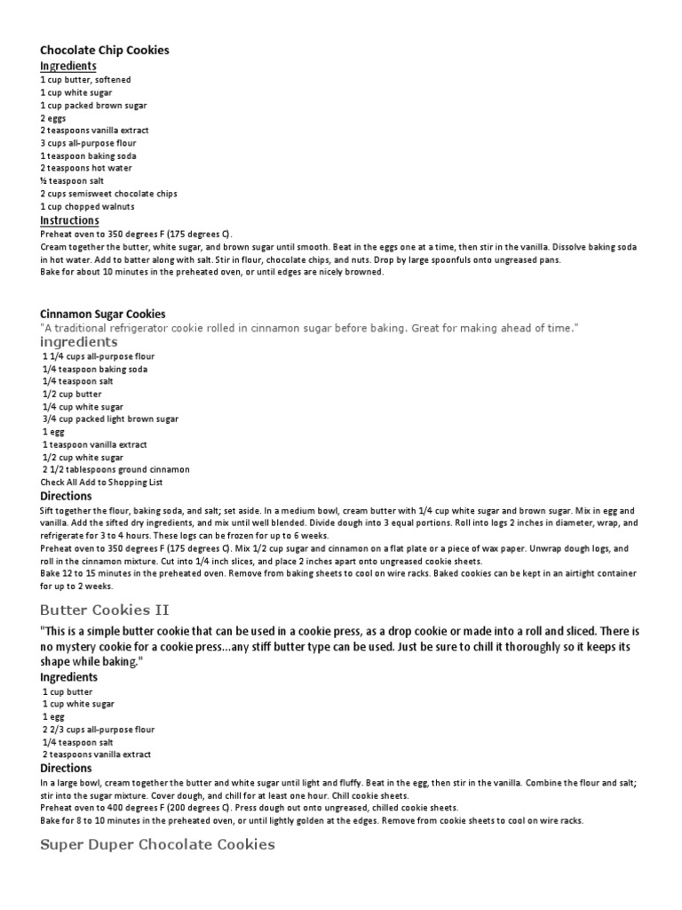 Cakes And Cookies Pdf Cakes Baking