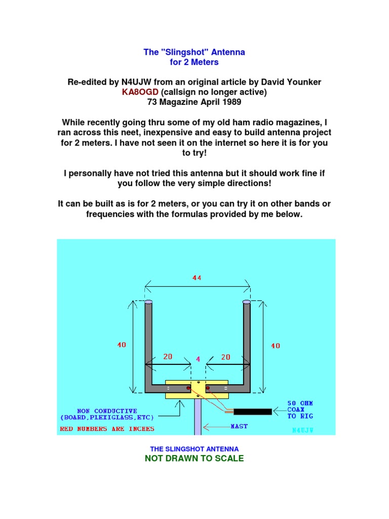 2 Meter Sling Shot Antenna | Coaxial Cable | Antenna (Radio)