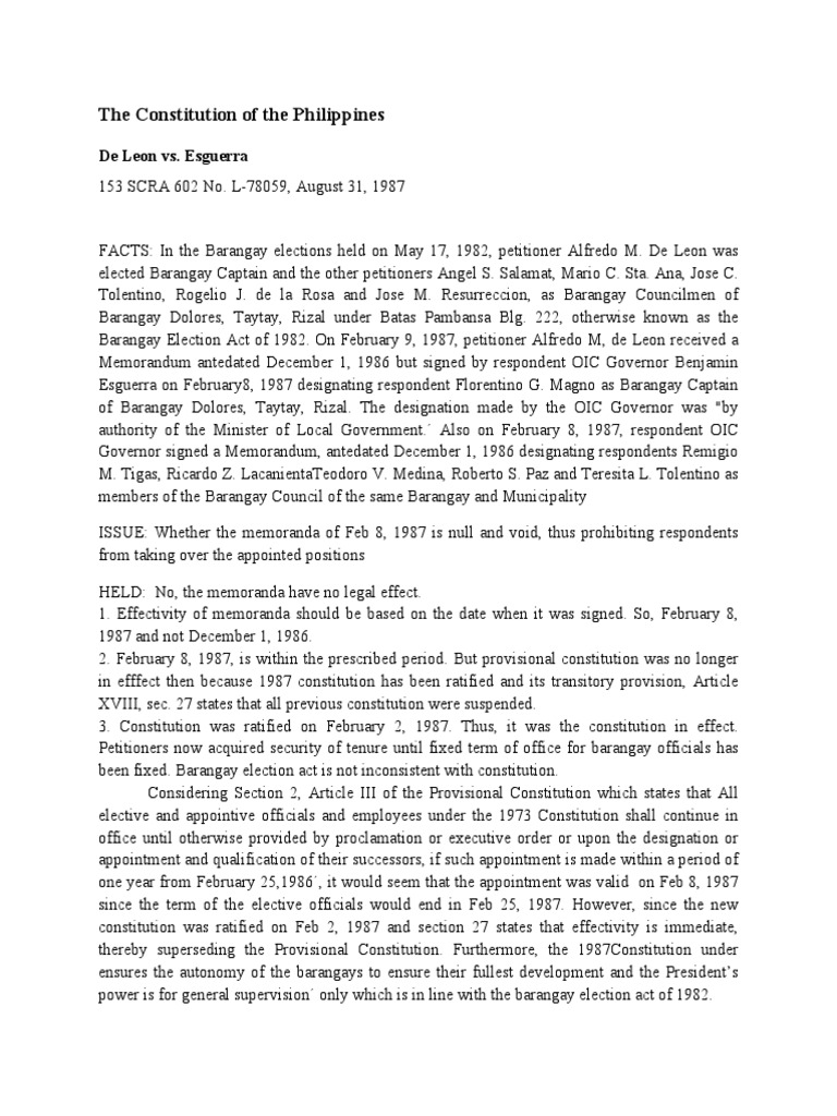 1st Batch of Consti Digests | PDF | Constitutional Amendment | Impeachment