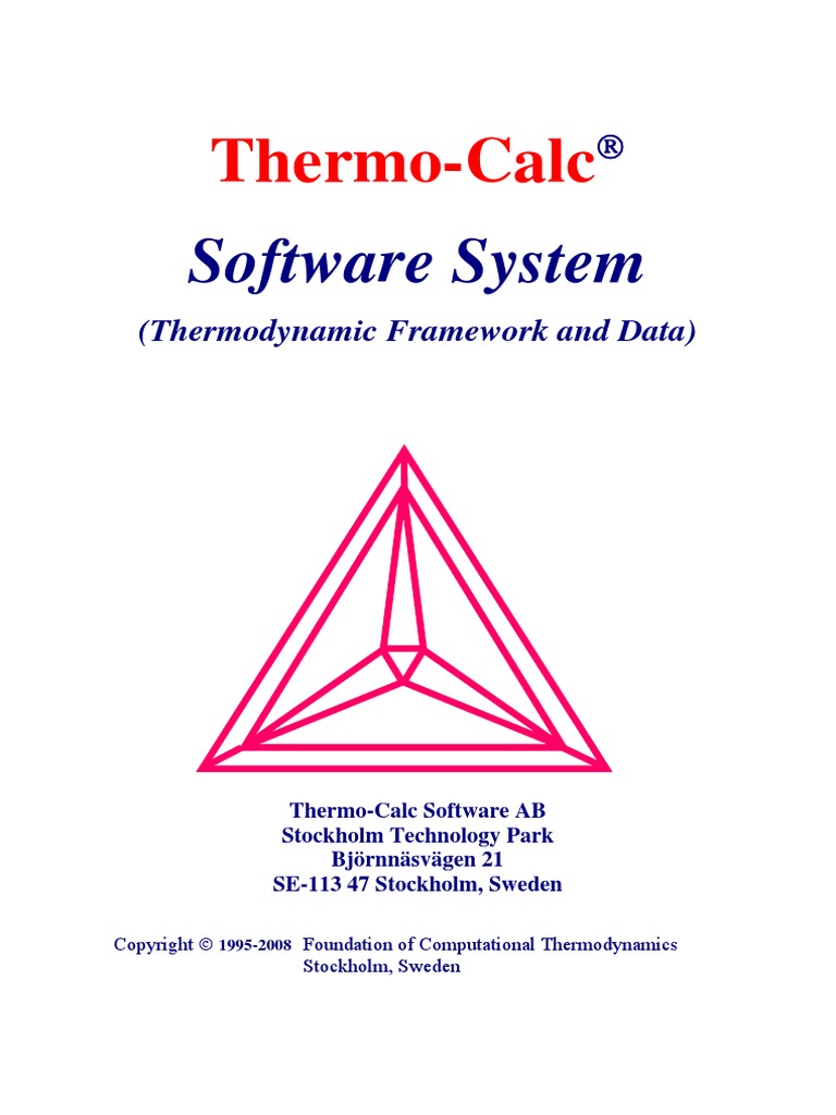 TC Software System | PDF | Phase (Matter) | Thermodynamic Equilibrium