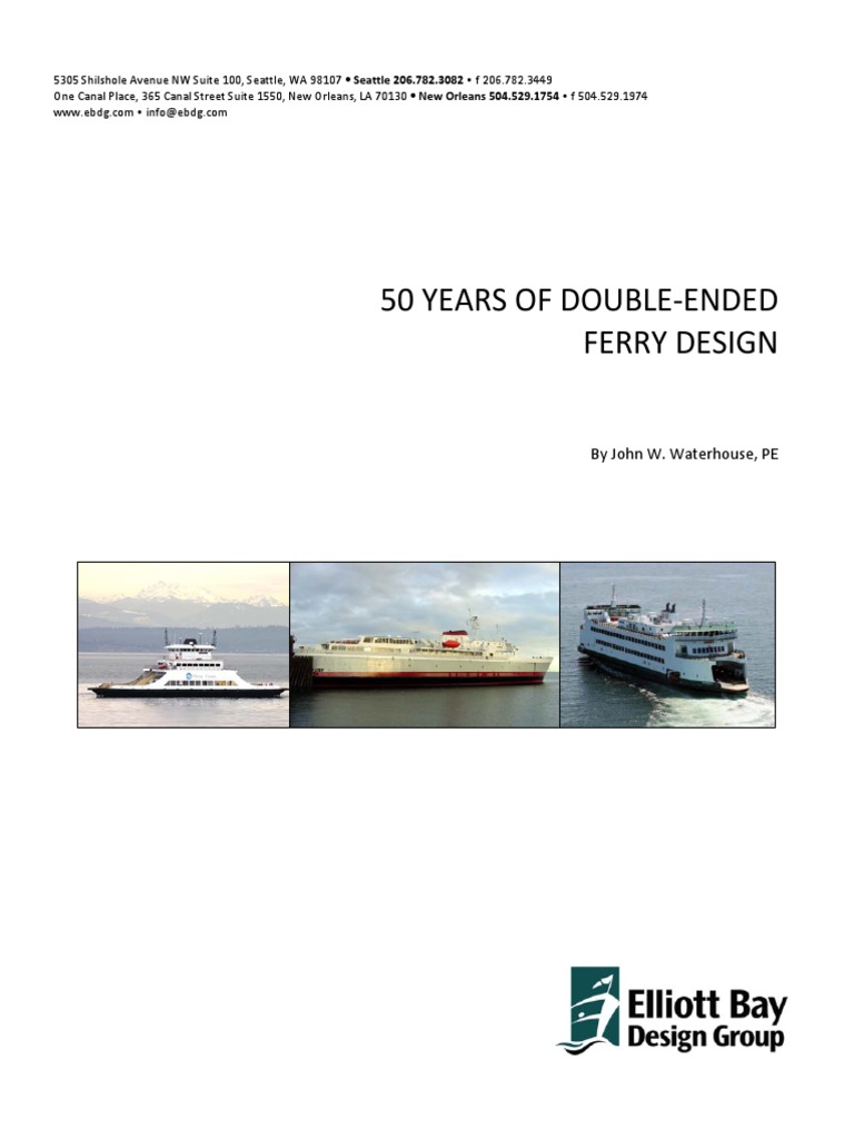 50 Years of Double Ended Ferry Design | PDF | Ferry | Hull (Watercraft)