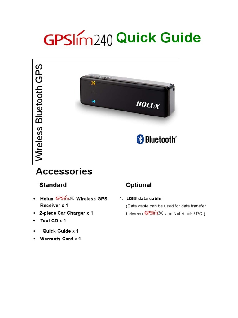 Quick Guide: Accessories | PDF | Personal Digital Assistant | Usb